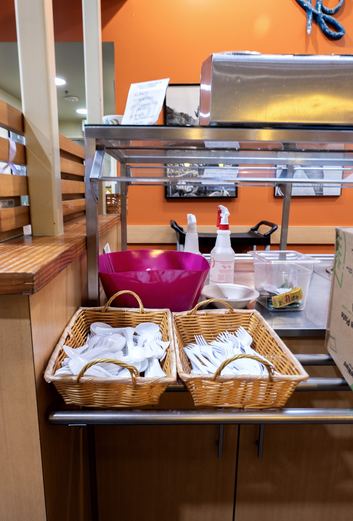 RCSLU005 Buffet area with baskets of utensils – Empathy Lens